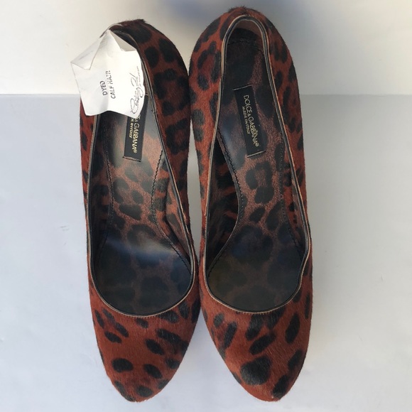 Dolce & Gabbana | Shoes | Dolce Gabbana Dyed Calf Hair Platform Pumps ...